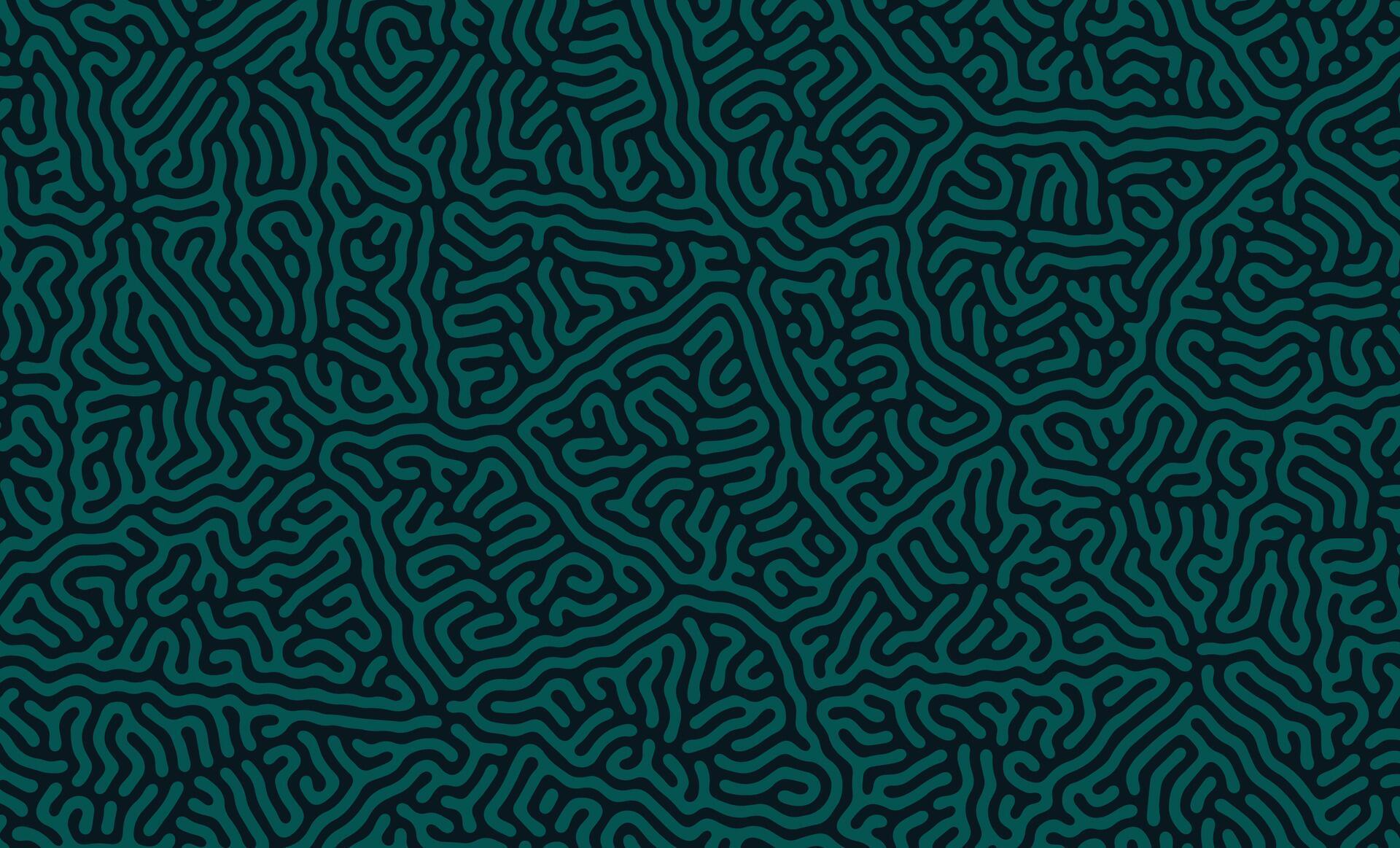 Blue green turing lines organic shape patterns background design ...