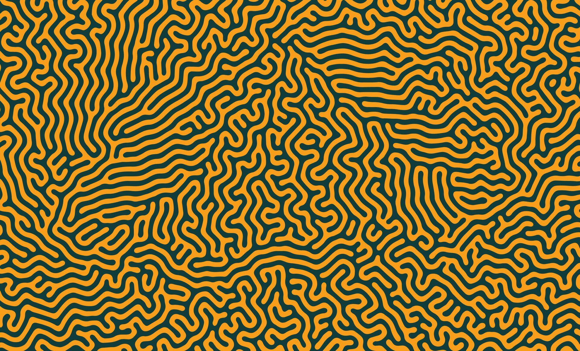 Green And Yellow Turing Reaction Diffusion Pattern With Abstract Motion 42989019 Vector Art At