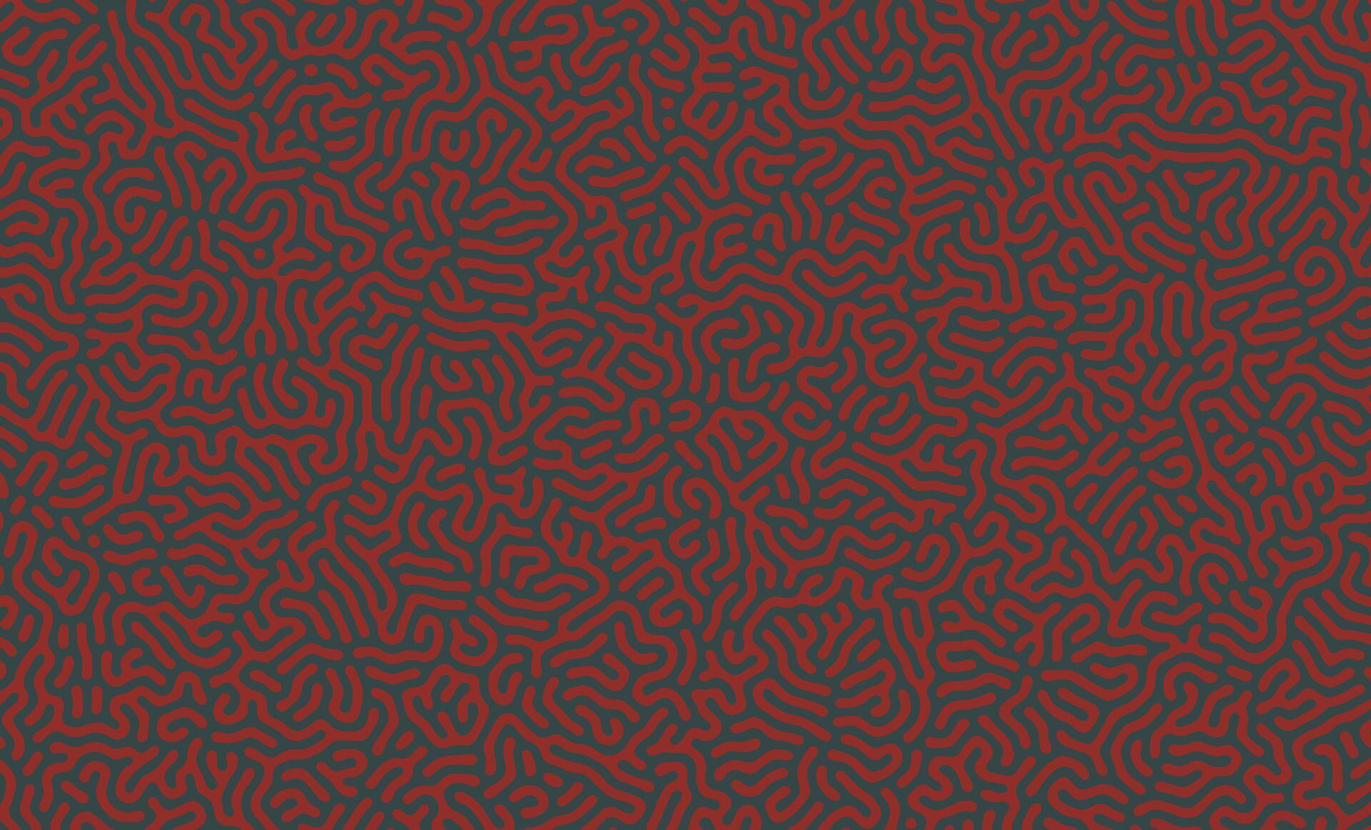 Green And Red Turing Pattern Structure Oraganic Lines Background