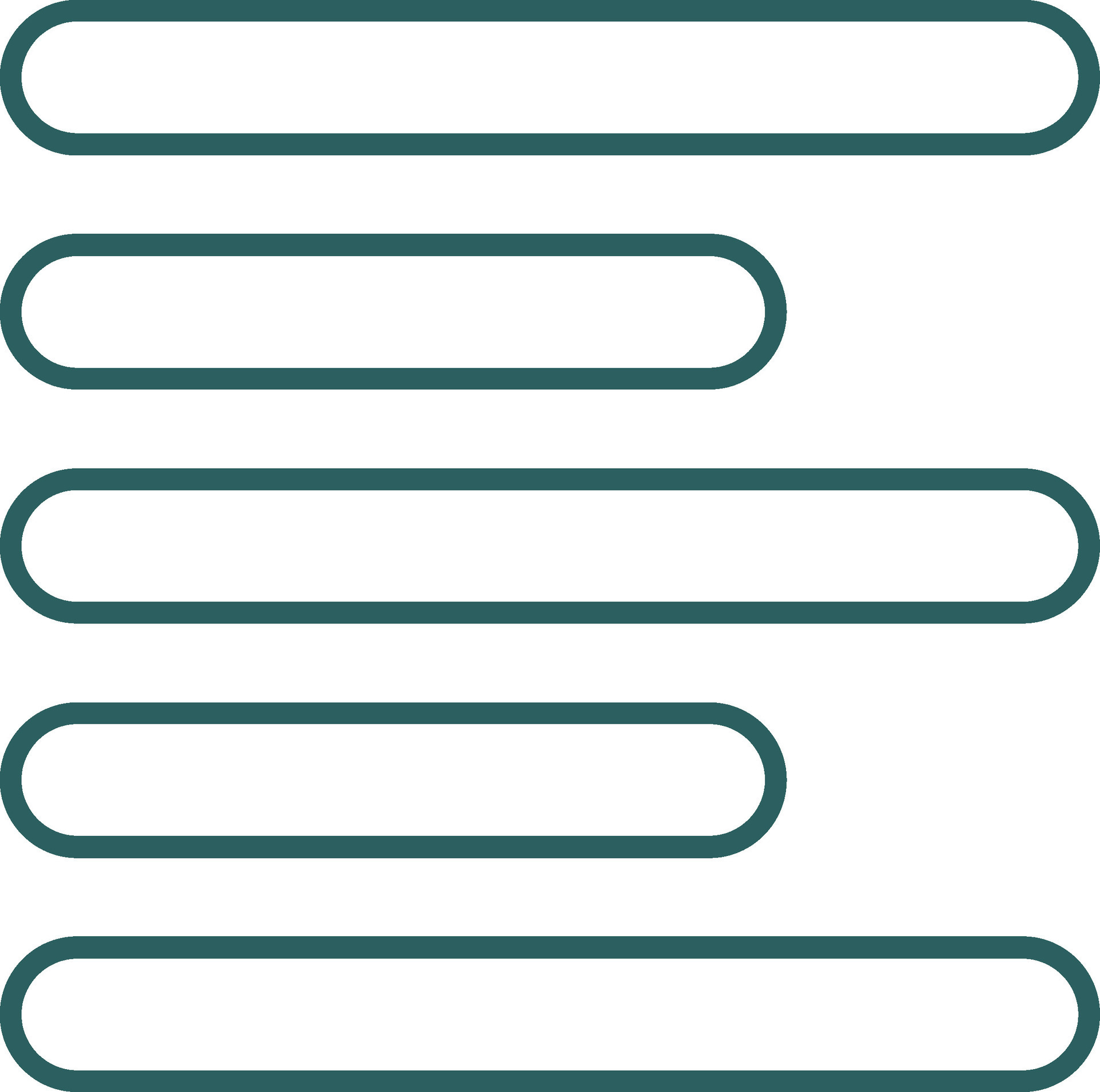 Horizontal Left Align Line Gradient Round Corner Icon 42994477 Vector