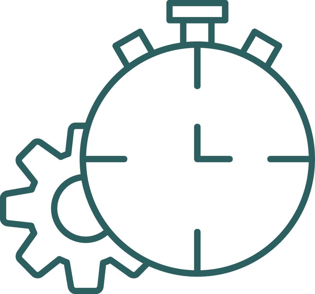 Timeout Line Gradient Round Corner Icon 42995594 Vector Art at Vecteezy