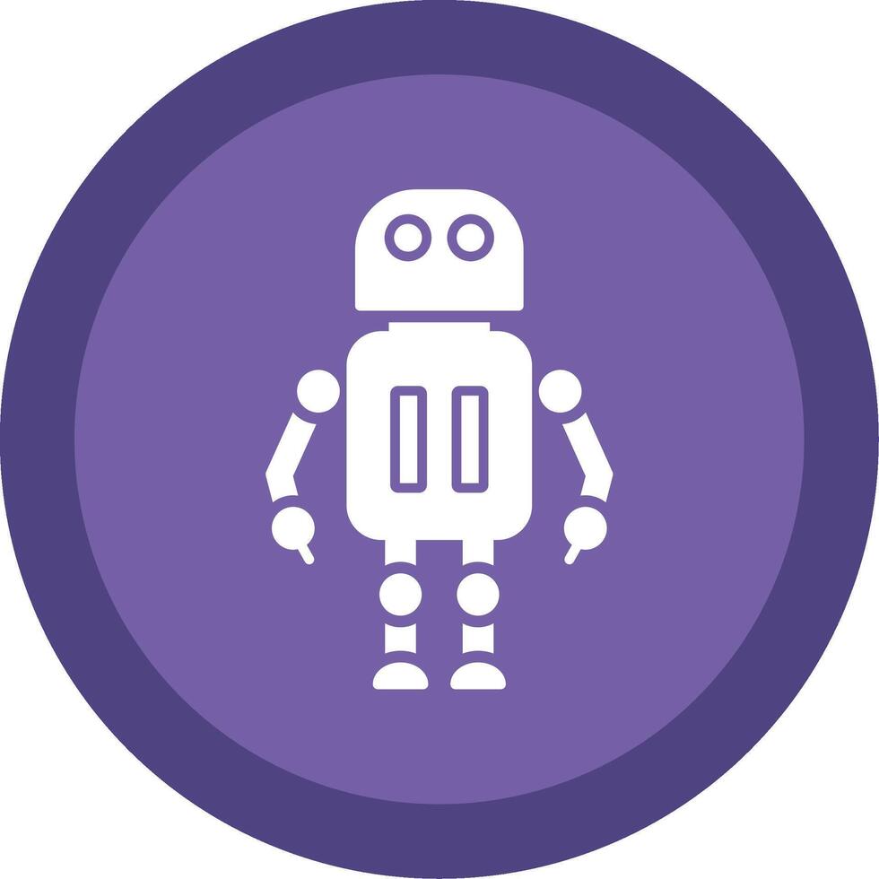 Robot Glyph Multi Circle Icon 42997318 Vector Art at Vecteezy