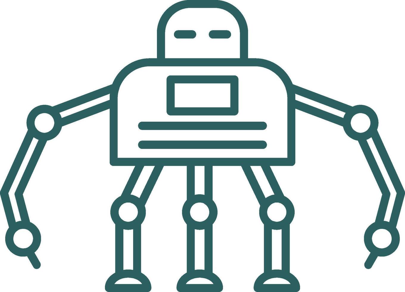 Robotics Line Gradient Round Corner Icon 42997340 Vector Art At Vecteezy