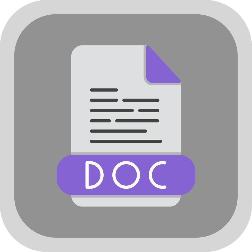 Doc Flat Round Corner Icon 43003791 Vector Art at Vecteezy Doc Flat Round Corner Icon 43003791 Vector Art at Vecteezy