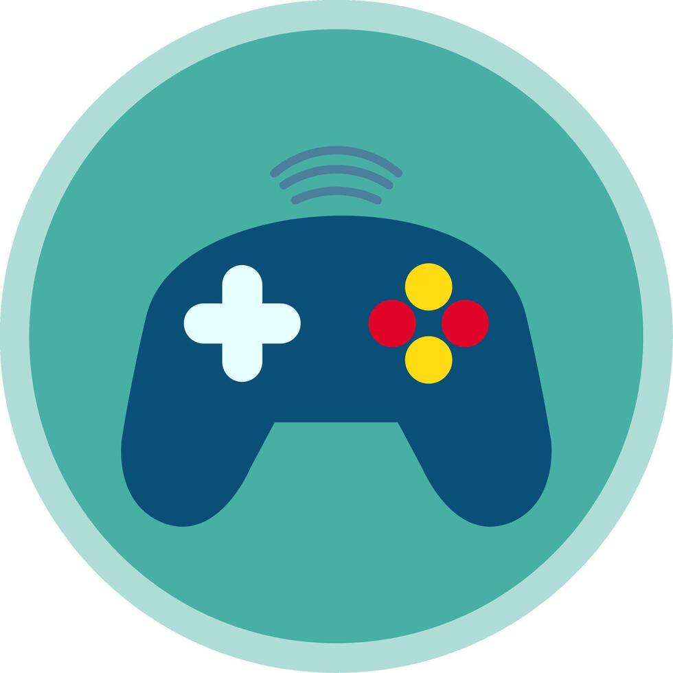 Controller Flat Multi Circle Icon 43006061 Vector Art at Vecteezy