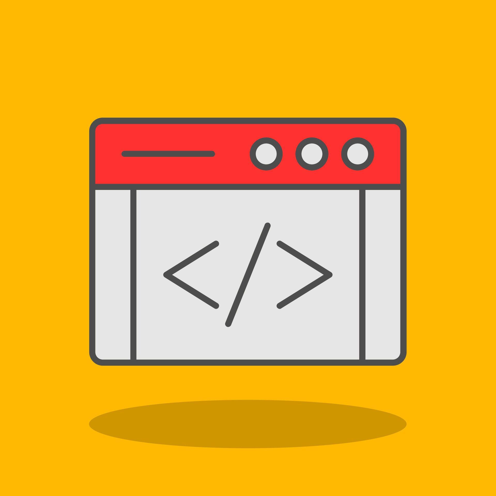 Coding Filled Shadow Icon 43007667 Vector Art at Vecteezy