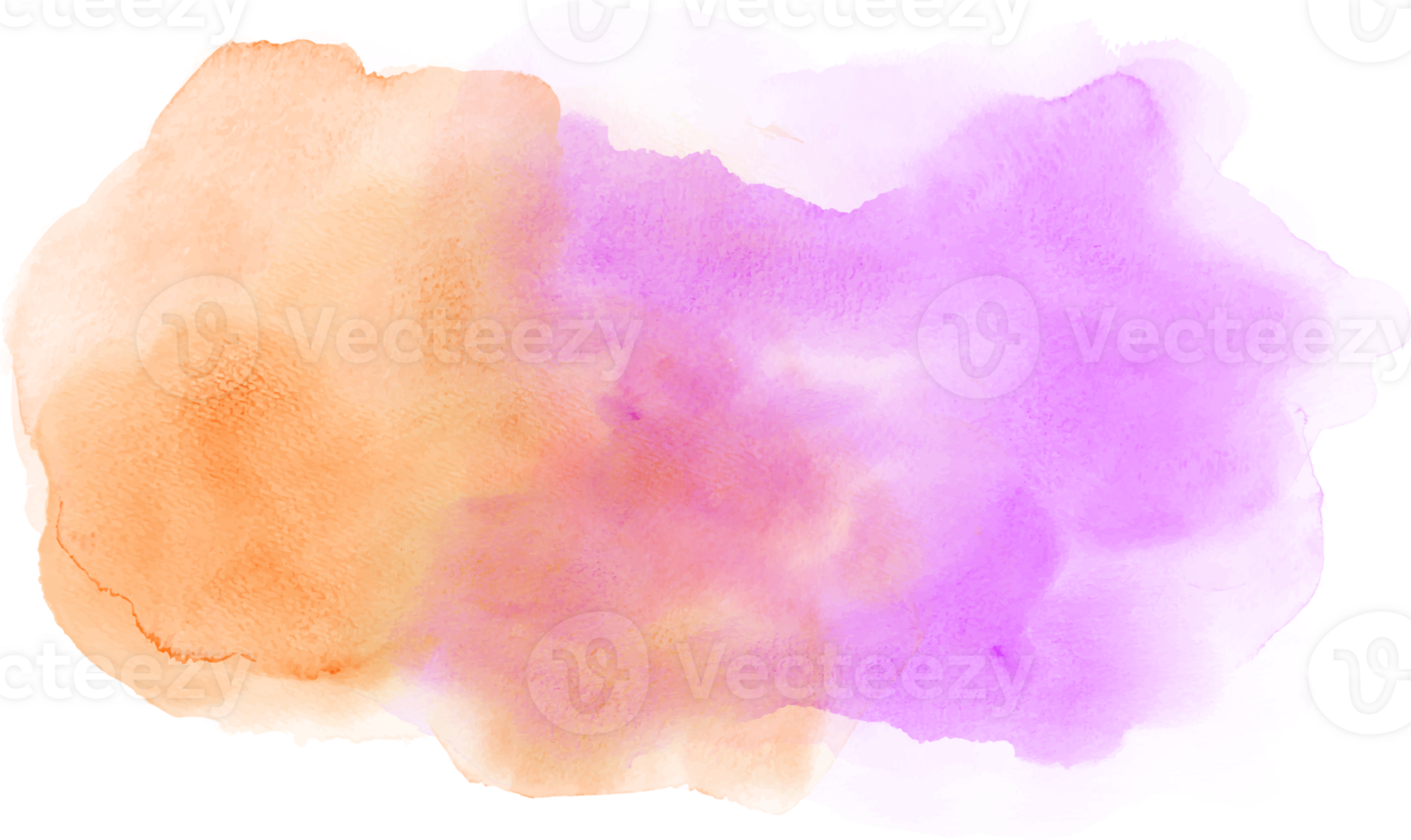 Pink orange watercolor stains. 43009856 PNG