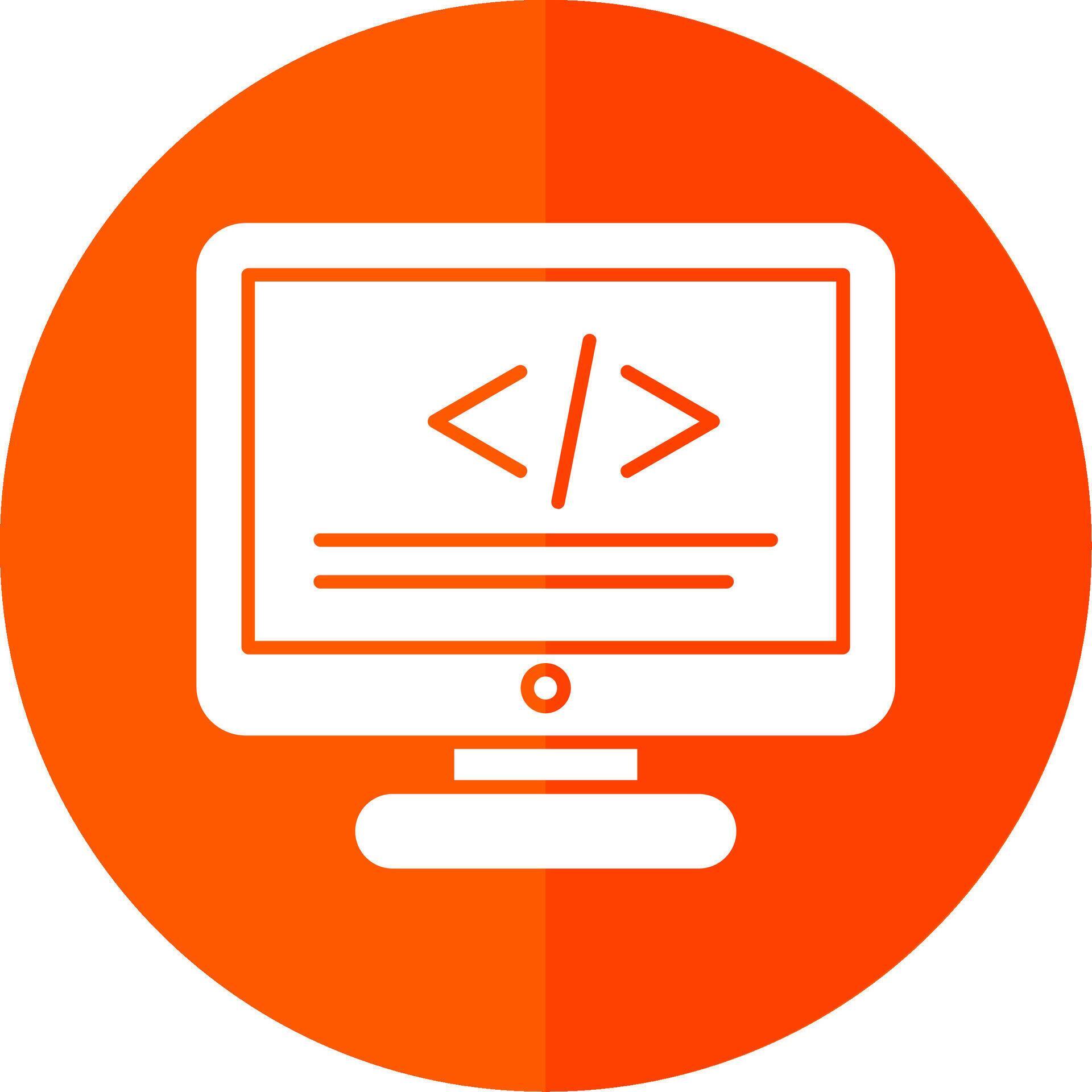 Programming Glyph Red Circle Icon 43010702 Vector Art at Vecteezy