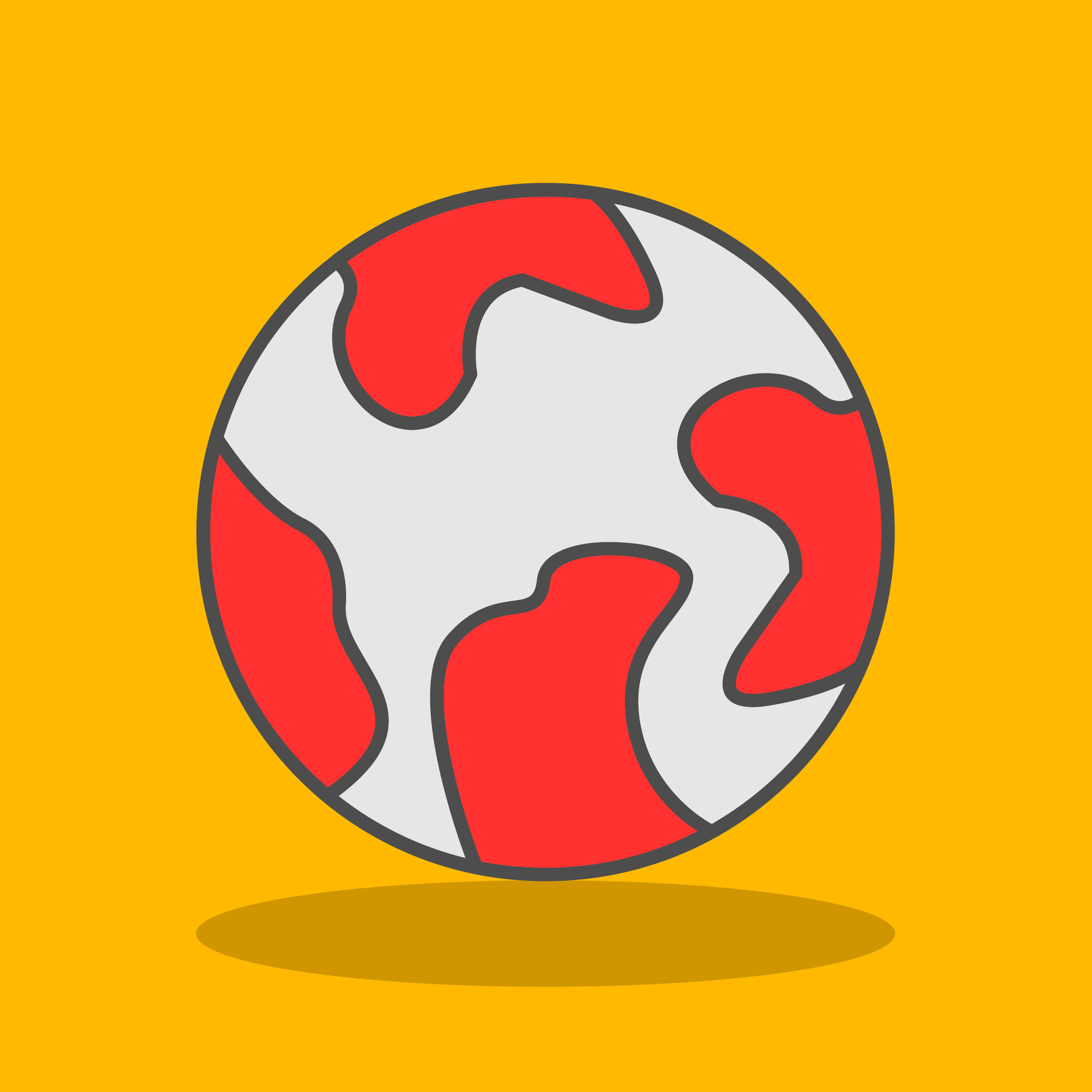 Earth Filled Shadow Icon 43013067 Vector Art at Vecteezy