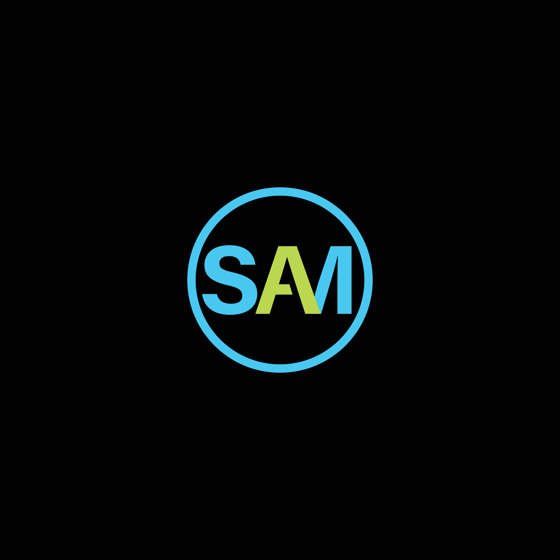 SAM Letter Initial Logo Design 43013919 Vector Art at Vecteezy