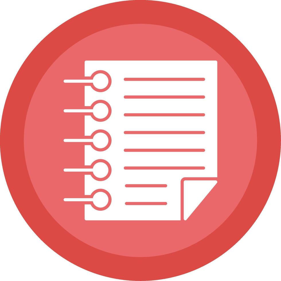 Notes Glyph Multi Circle Icon 43022159 Vector Art at Vecteezy