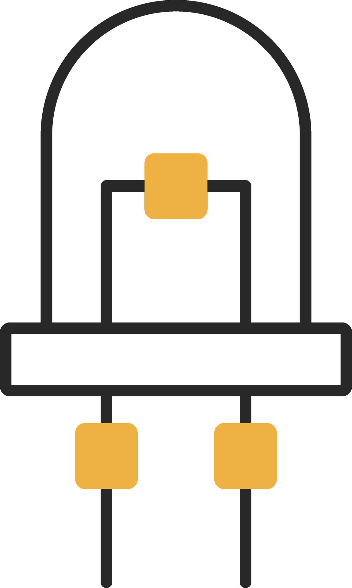 Diode Skined Filled Icon 43022367 Vector Art at Vecteezy