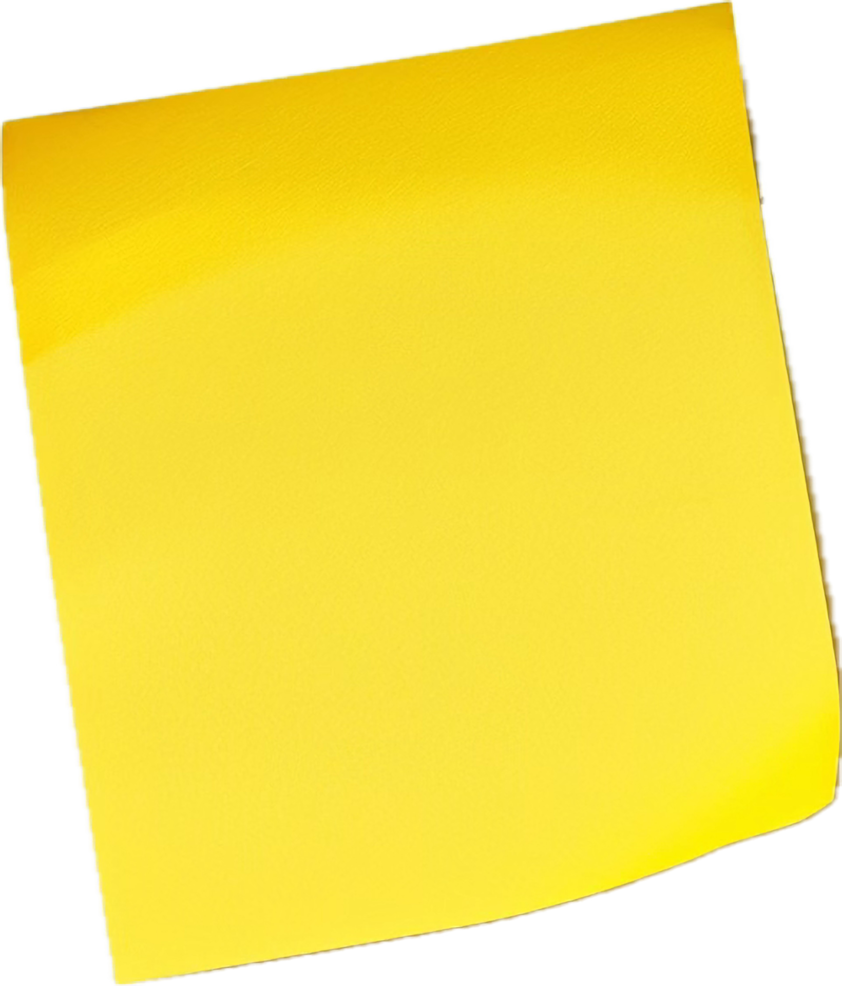 Blank Yellow Sticky Note with Curled Corner 43024346 PNG Blank Yellow Sticky Note with Curled Corner 43024346 PNG