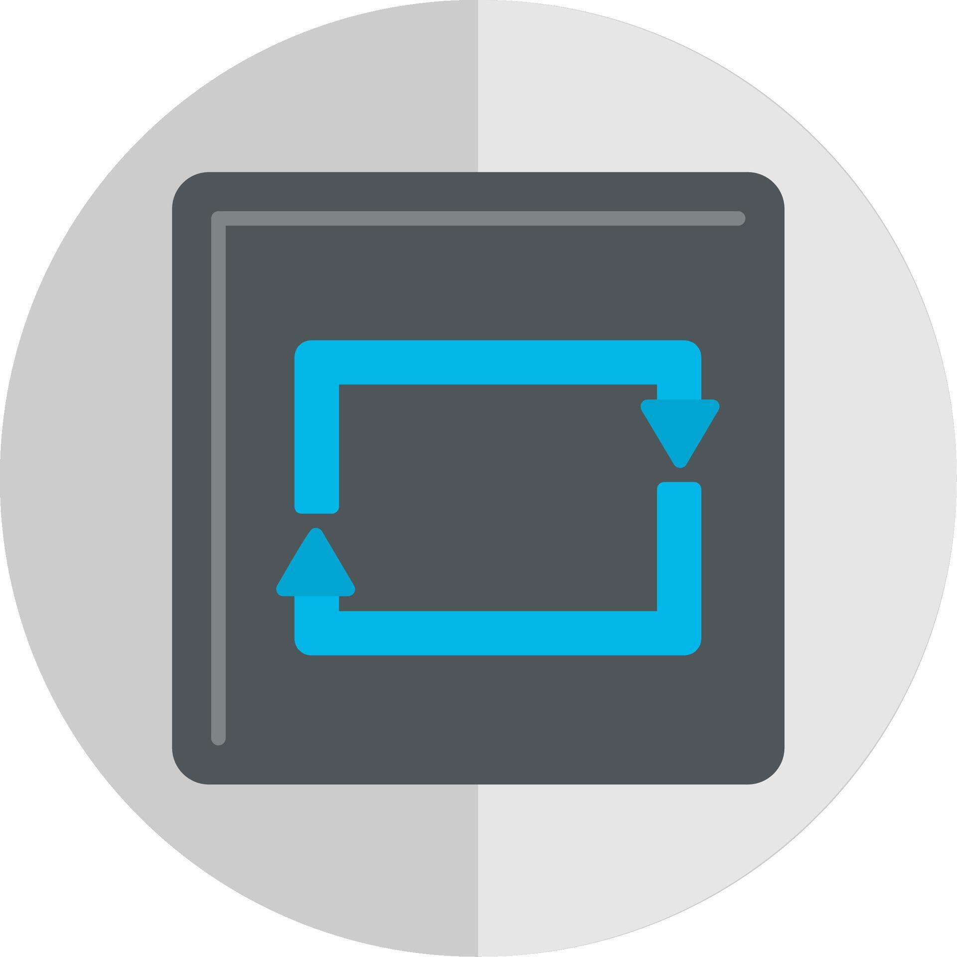 Rectangular Arrow Flat Scale Icon 43024837 Vector Art at Vecteezy