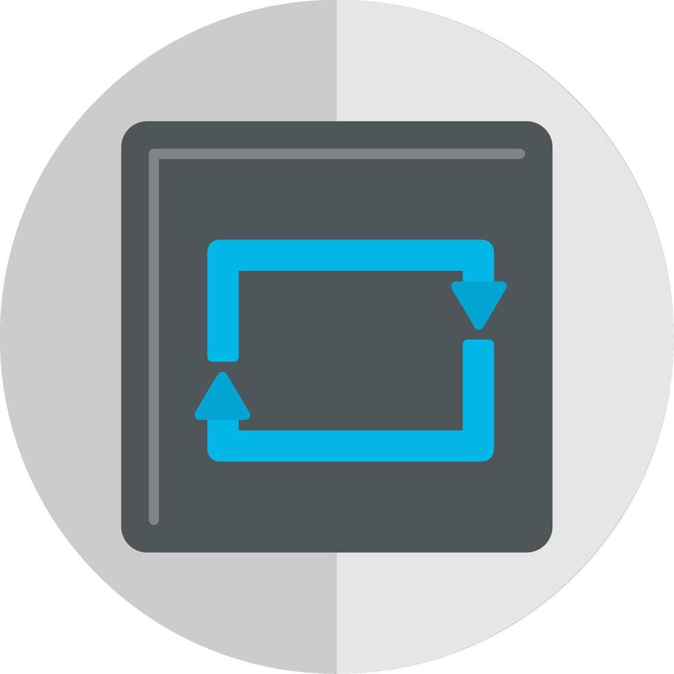 Rectangular Arrow Flat Scale Icon 43024837 Vector Art at Vecteezy