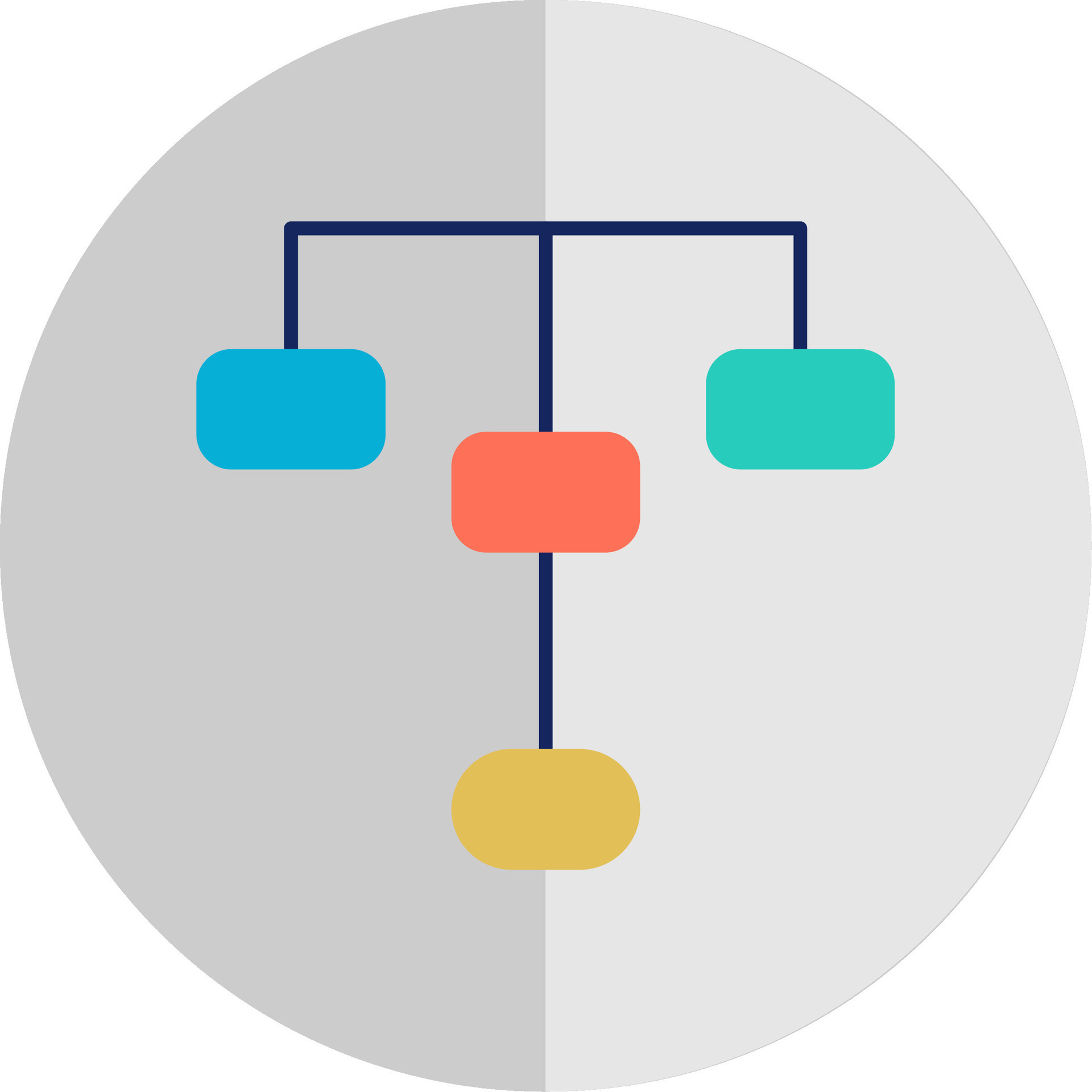 Hierarchical Structure Flat Scale Icon 43027197 Vector Art at Vecteezy