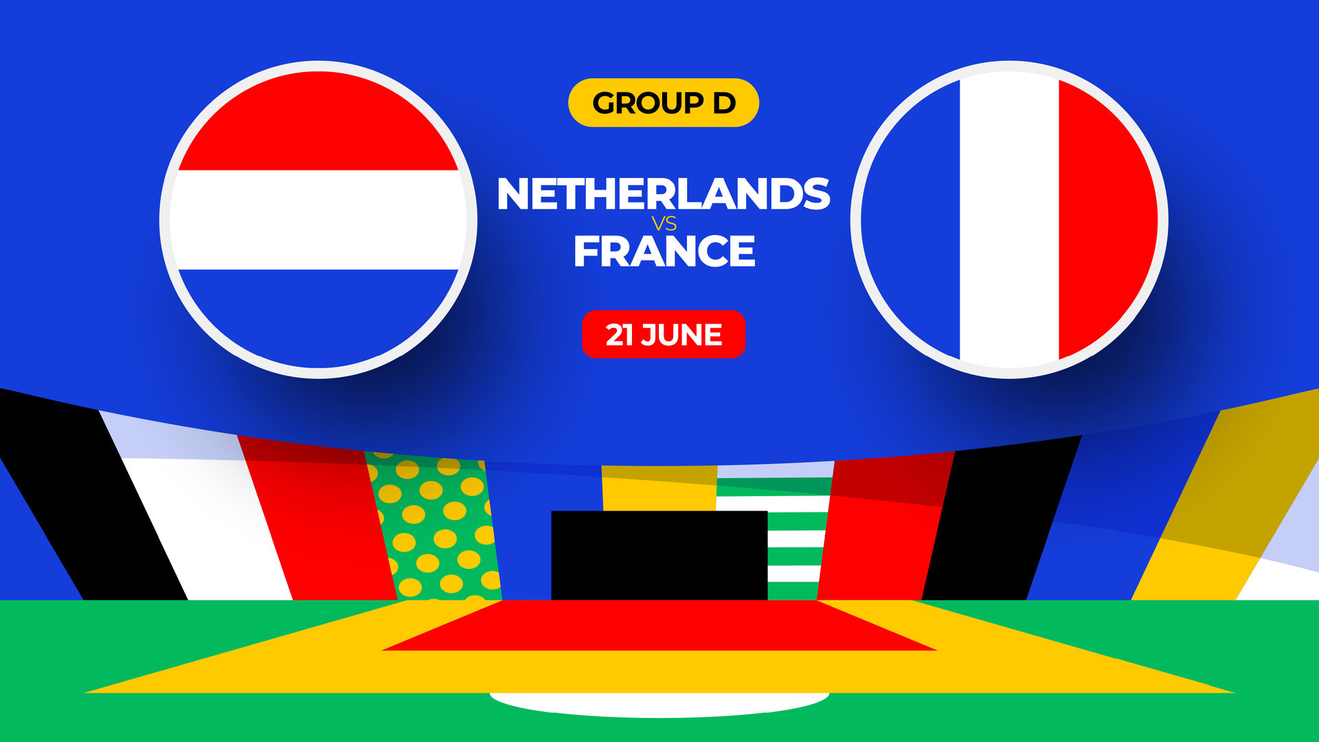 Netherlands vs France football 2024 match versus. 2024 group stage championship match versus ...