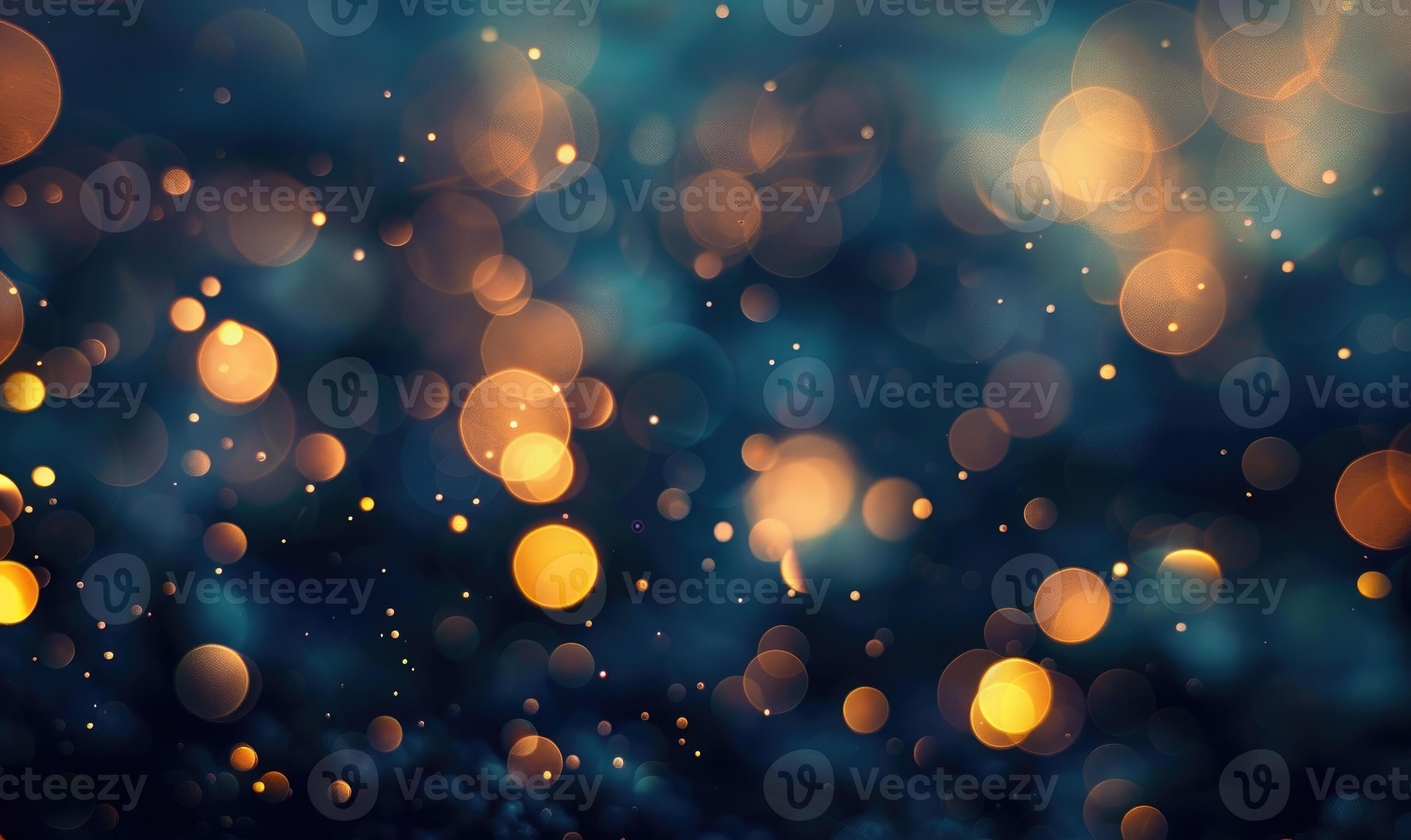 Soft bokeh lights twinkling against a dark background, abstract ...