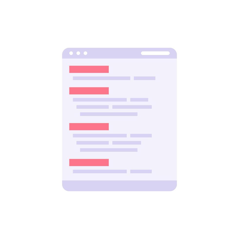 Coding website simple icon flat illustration. 43038677 Vector Art at ...