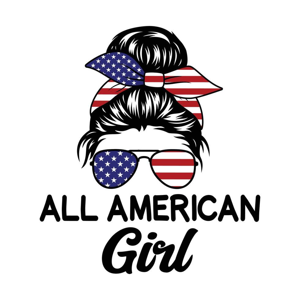 All American Girl 43041776 Vector Art At Vecteezy 0558
