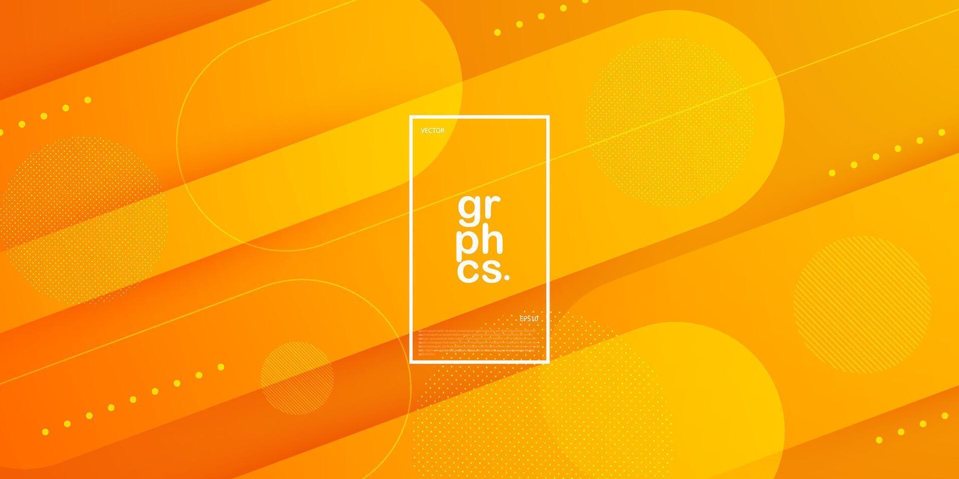Dynamic Orange Background With Simple Overlap Shapes Colorful Orange Design Cool And Modern
