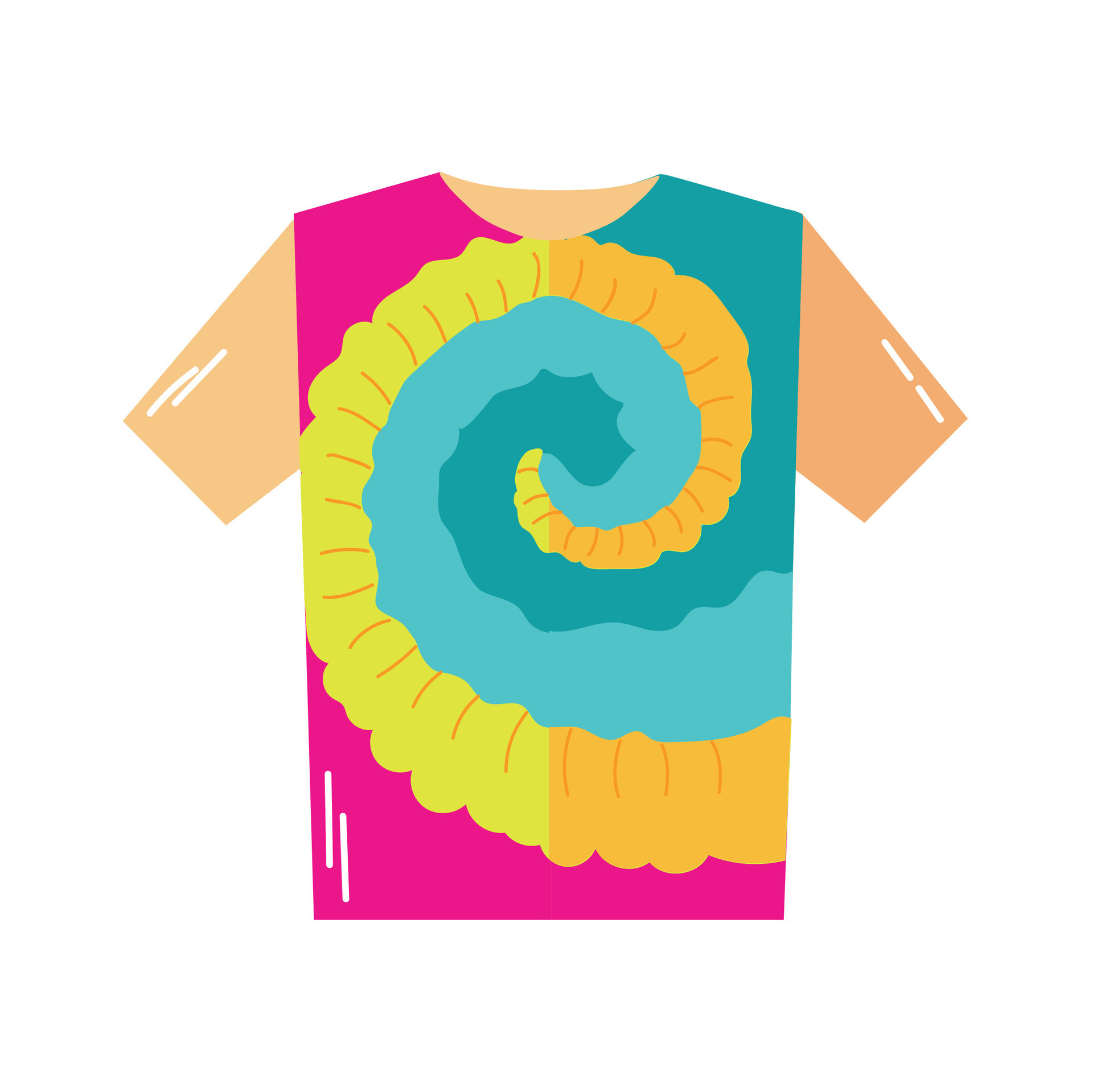 Tie dye tshirt icon clipart avatar logotype isolated illustration ... Tie dye tshirt icon clipart avatar logotype isolated illustration ...