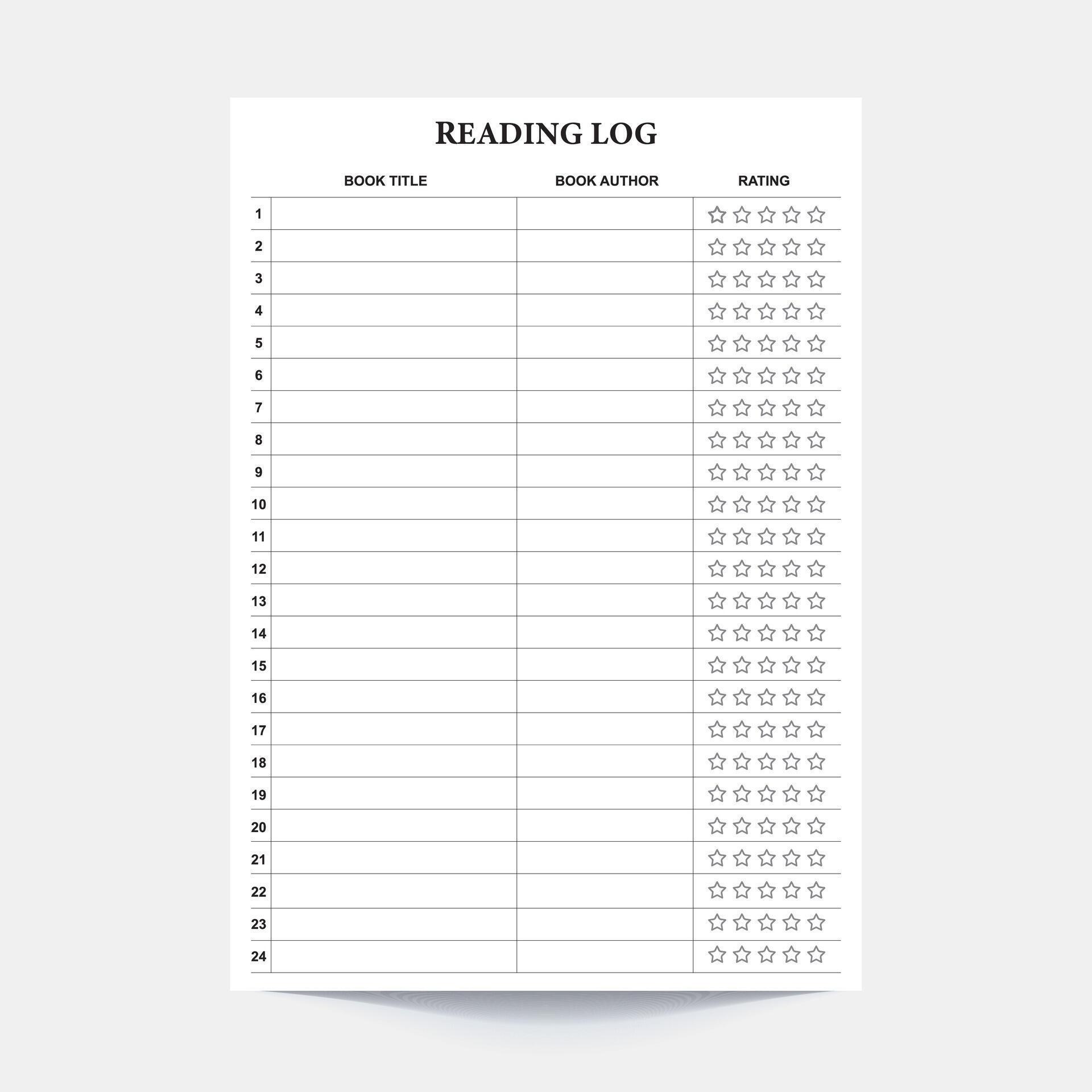 reading log,reading tracker,book log,book tracker,reading log printable ...
