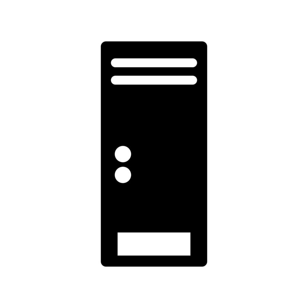 Computer case icon on white background 43045308 Vector Art at Vecteezy