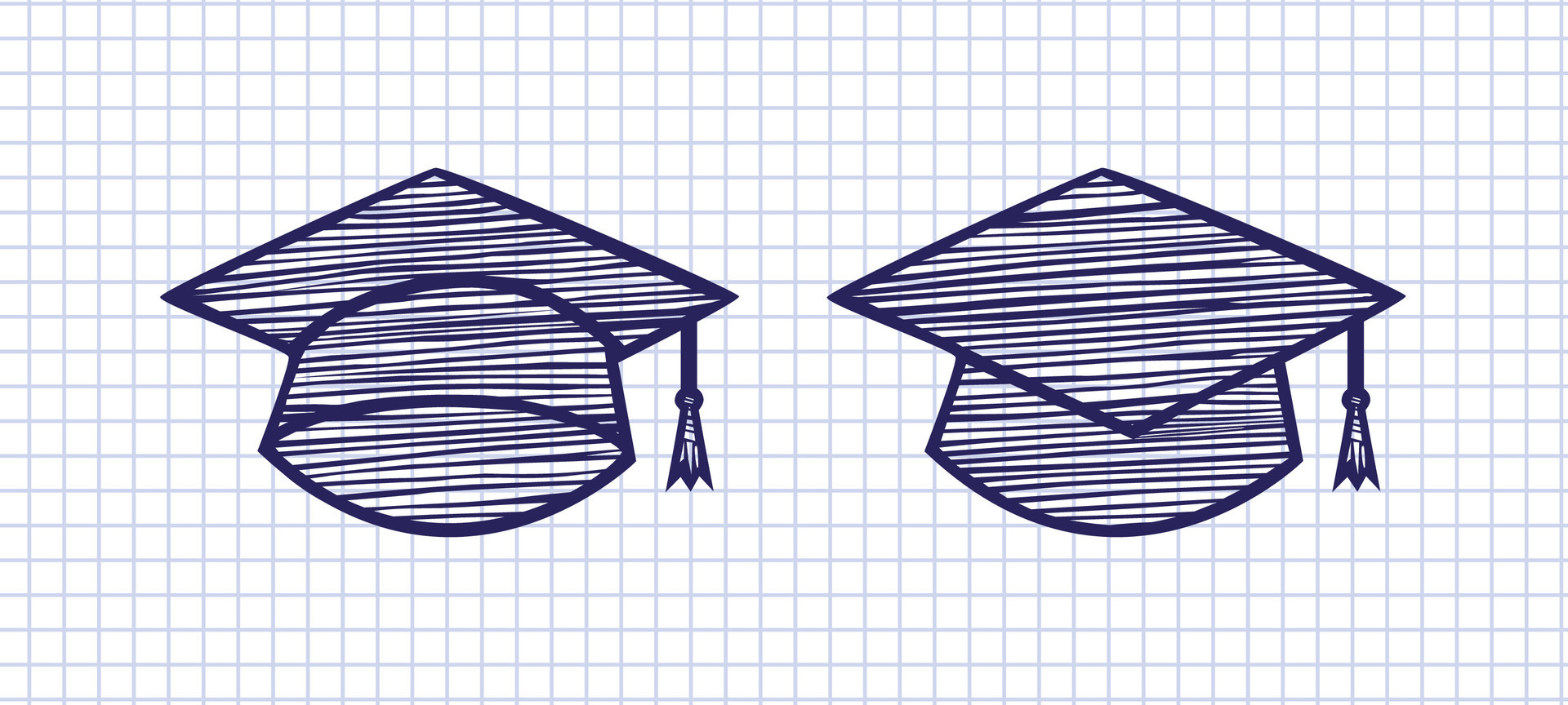 Set of creative motarboards. Handdrawn sketch design. Notebook in cells ...