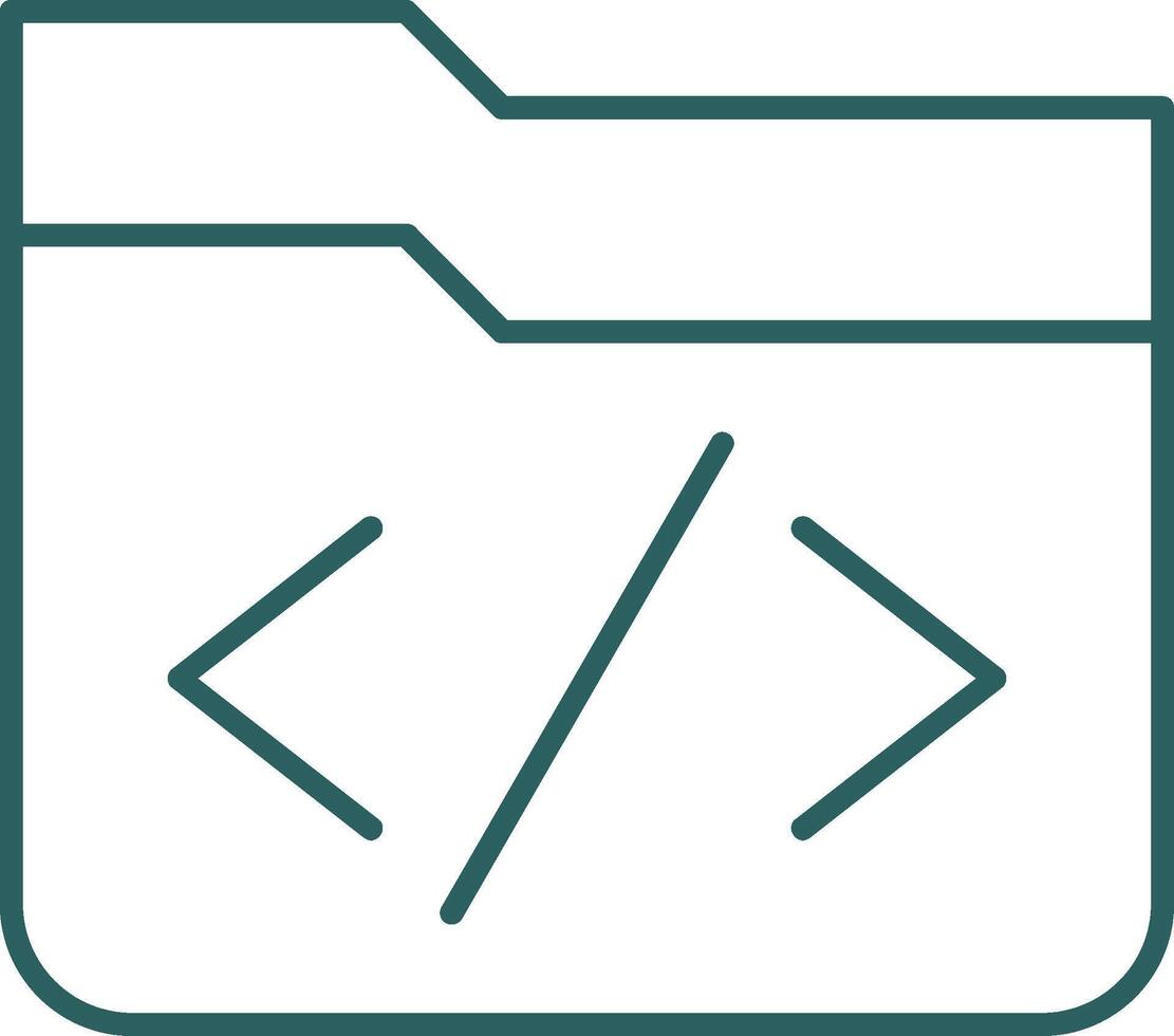 Coding Line Gradient Round Corner Icon 43060456 Vector Art at Vecteezy