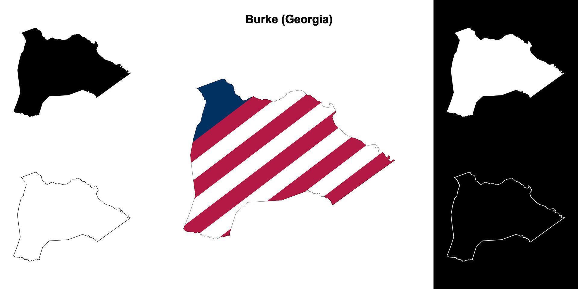 Burke County, Georgia outline map set 43061097 Vector Art at Vecteezy Burke County, Georgia outline map set 43061097 Vector Art at Vecteezy