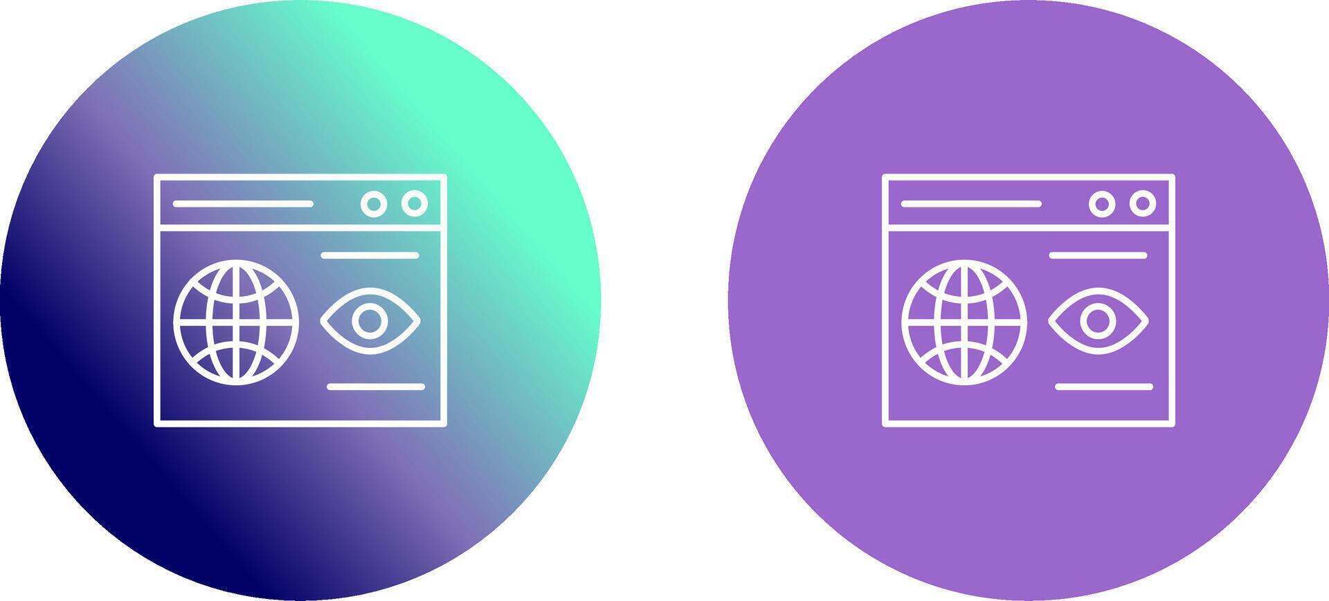 Web Visibility Icon Design 43062370 Vector Art at Vecteezy