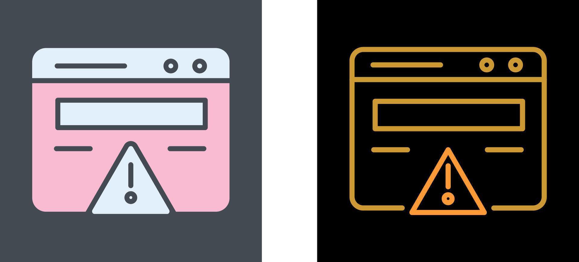 Web Error Icon Design 43064301 Vector Art at Vecteezy