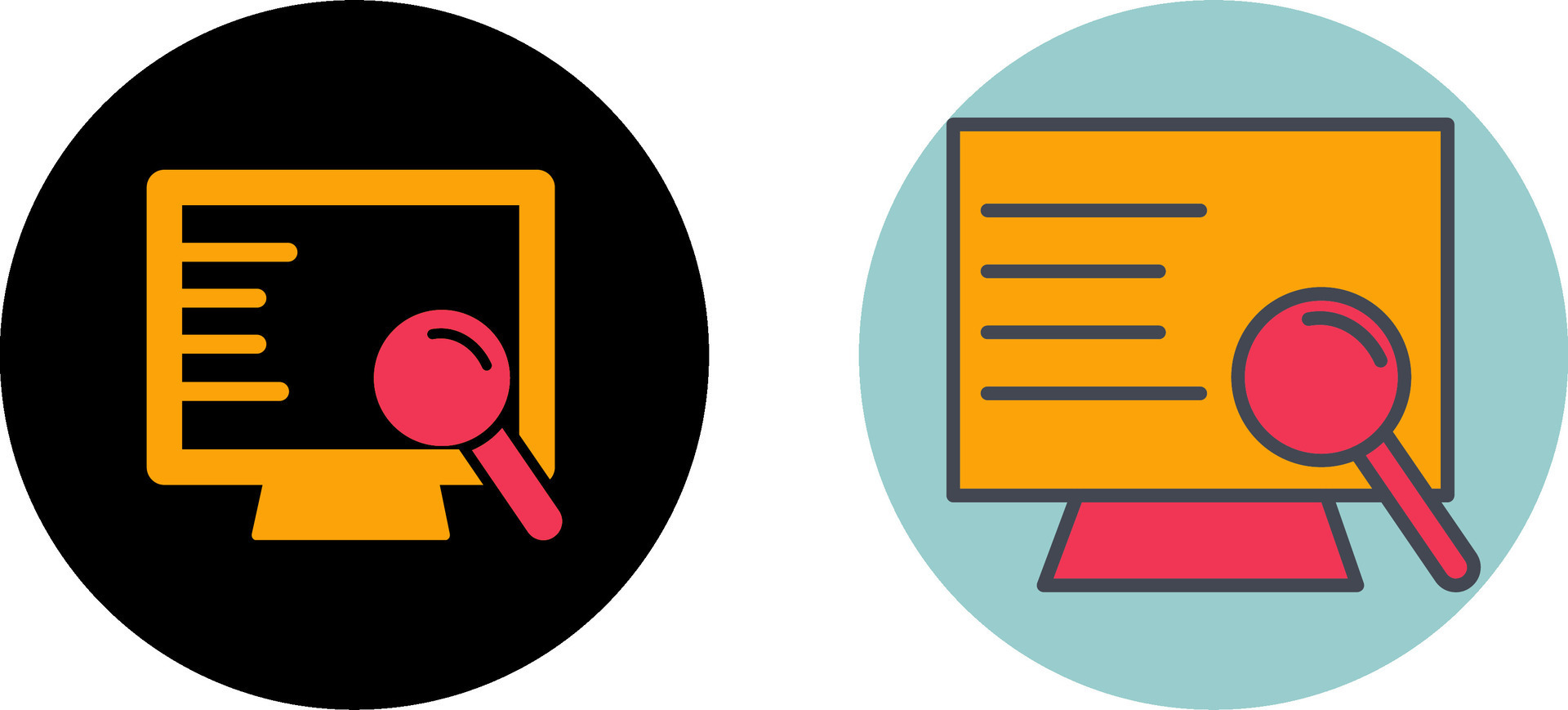 Computer Search Icon Design 43088158 Vector Art at Vecteezy