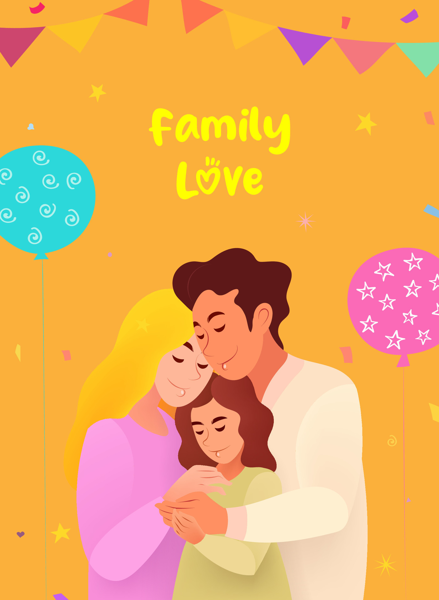 vertical illustration for International Day of Families 43098935 Vector ...