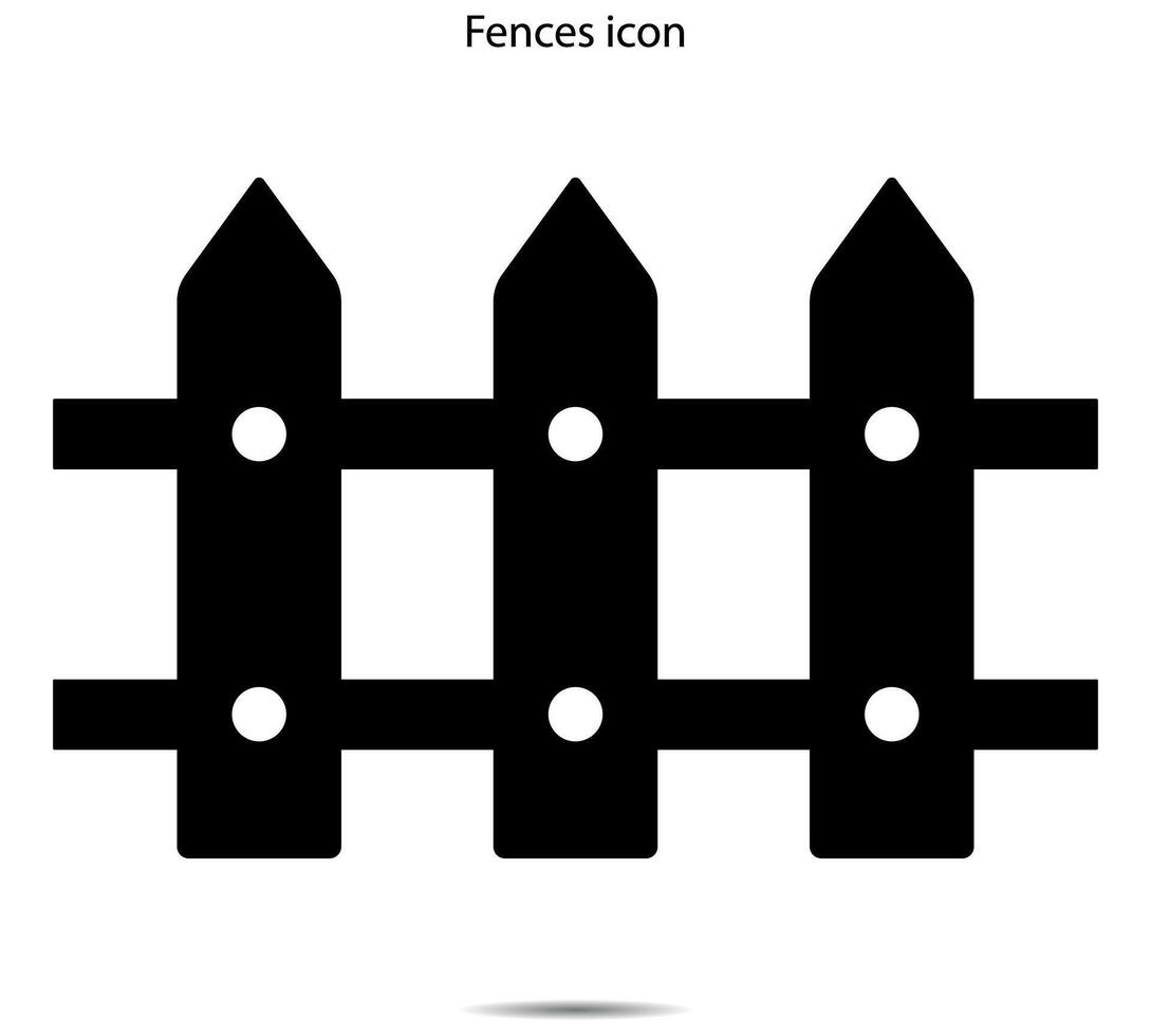 Fences icon, illustrator 43101244 Vector Art at Vecteezy
