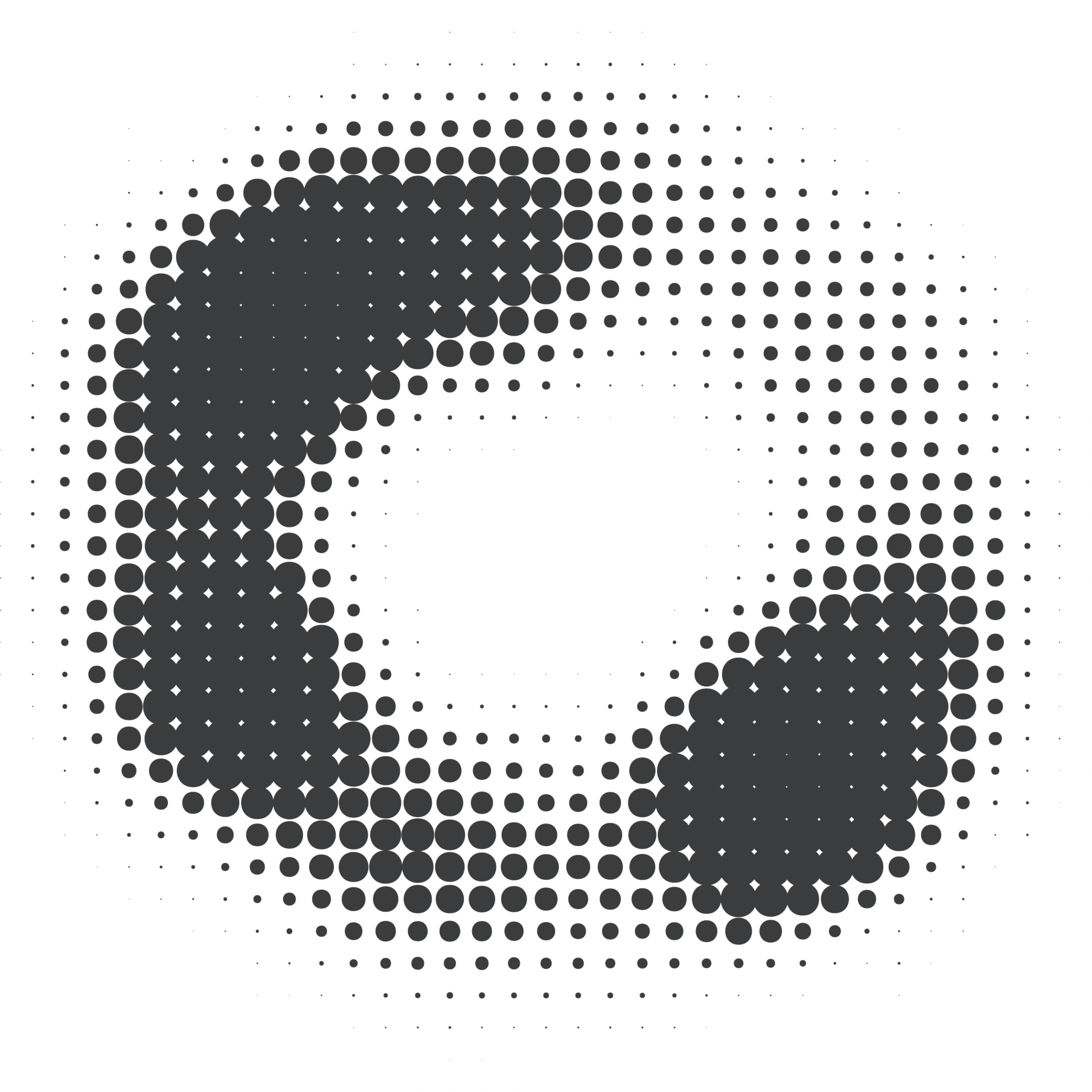 Dotted Shape With Halftone Gradient Abstract Circle Element Curve Wavy Round Fluid Circular