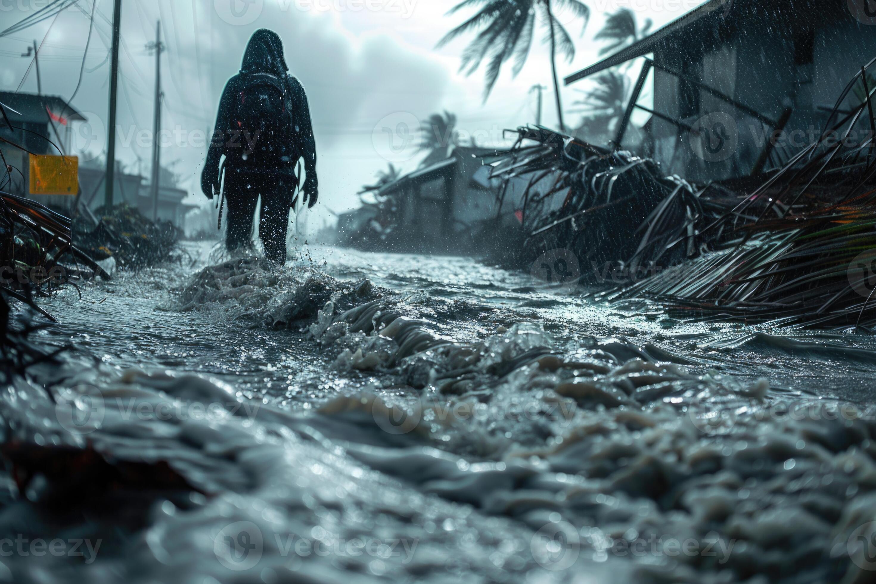 AI generated Nature's fury, captivating the emotional spectacle of a ...