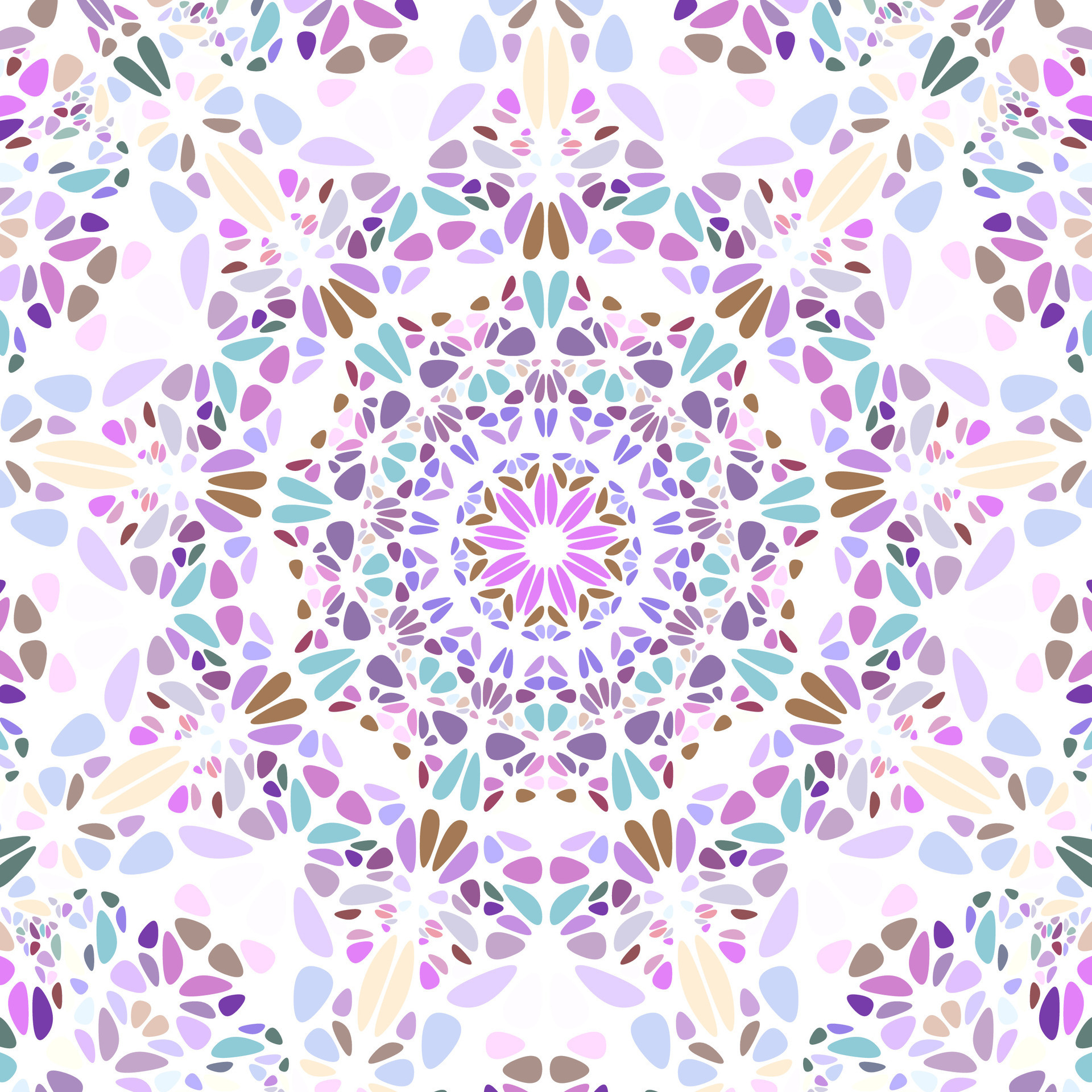 Abstract Colorful Radial Mosaic Pattern Mandala Background Design 43105712 Vector Art At Vecteezy