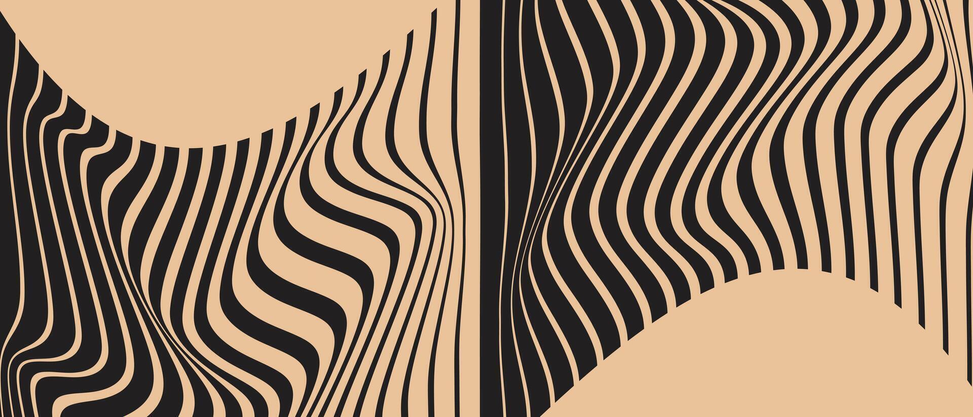 abstract geometric line pattern art illustration. 43106550 Vector Art ...