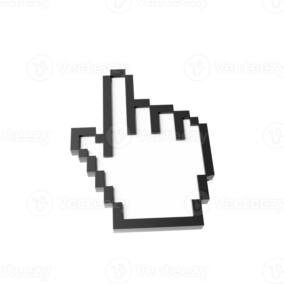 3d hand pointer cursor 43111082 PNG