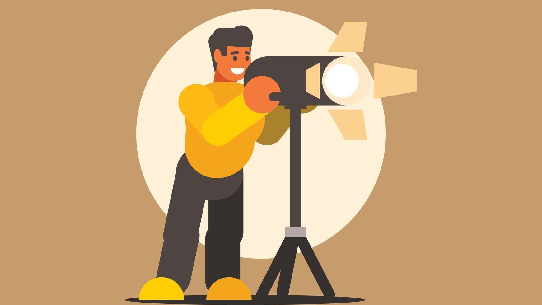 Lighting expert technician in a recording studio 43114773 Vector Art at ... Lighting expert technician in a recording studio 43114773 Vector Art at ...