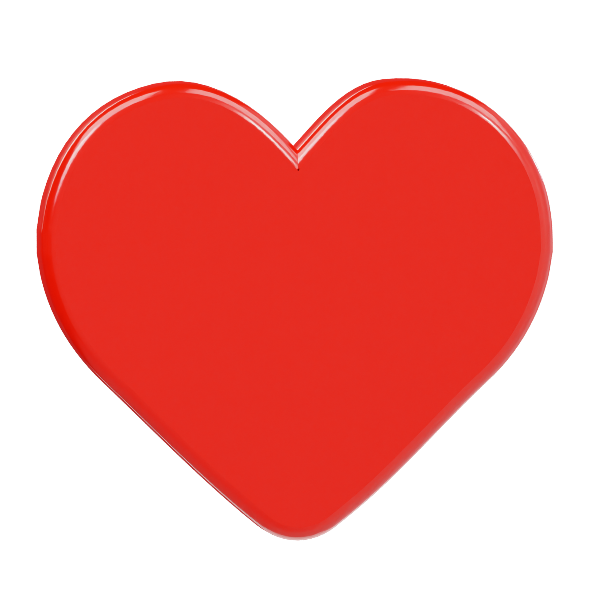 Heart Icon 3d Render Illustration 43118420 Png