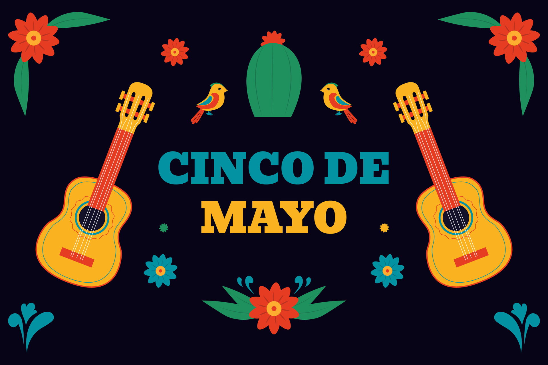 Flat vertical background template for cinco de mayo celebration ...