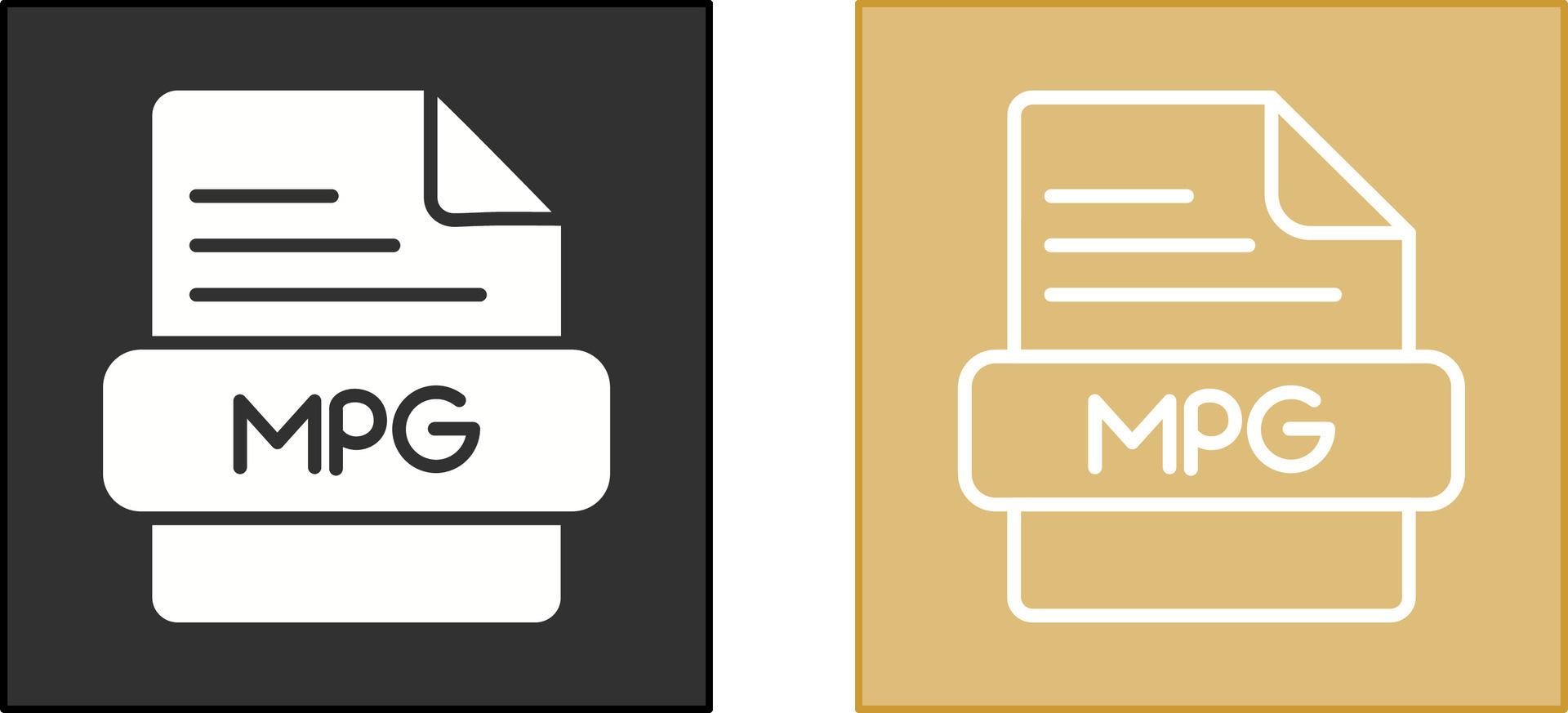 MPG Icon Design 43132549 Vector Art at Vecteezy