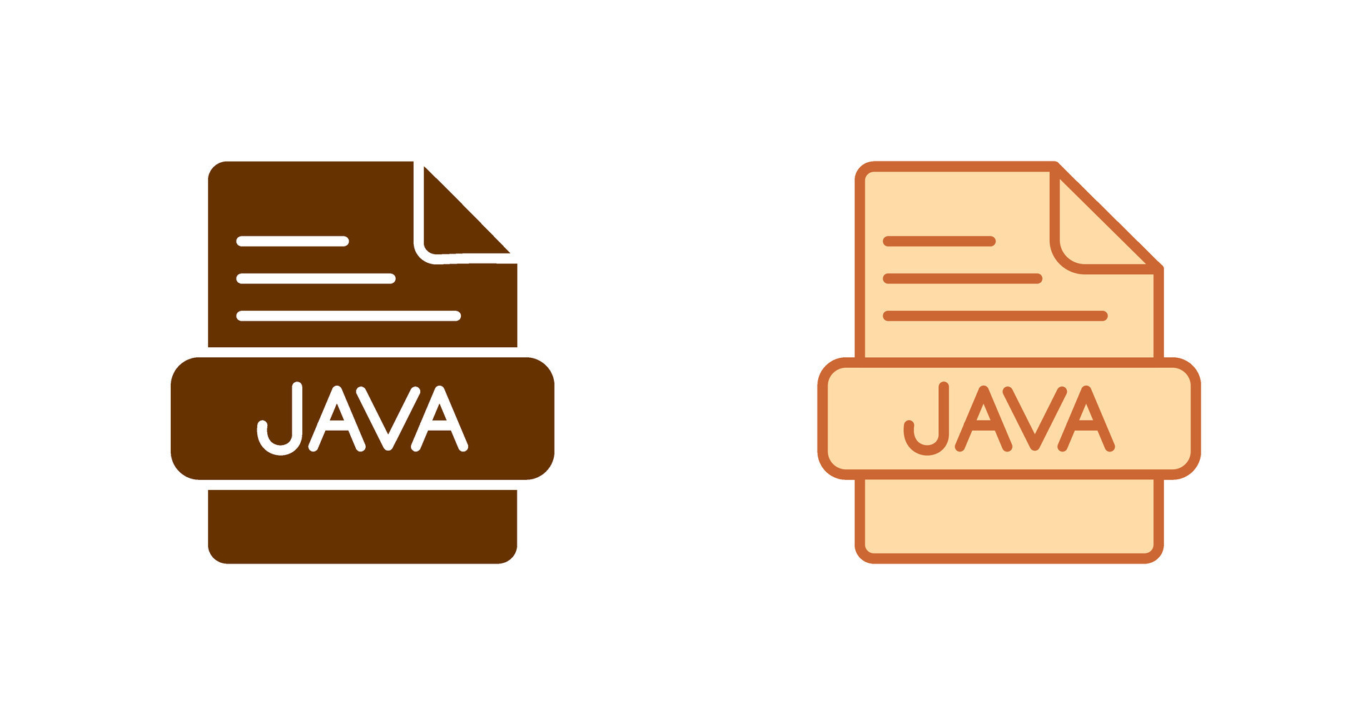 Java icono diseño 43136829 Vector en Vecteezy