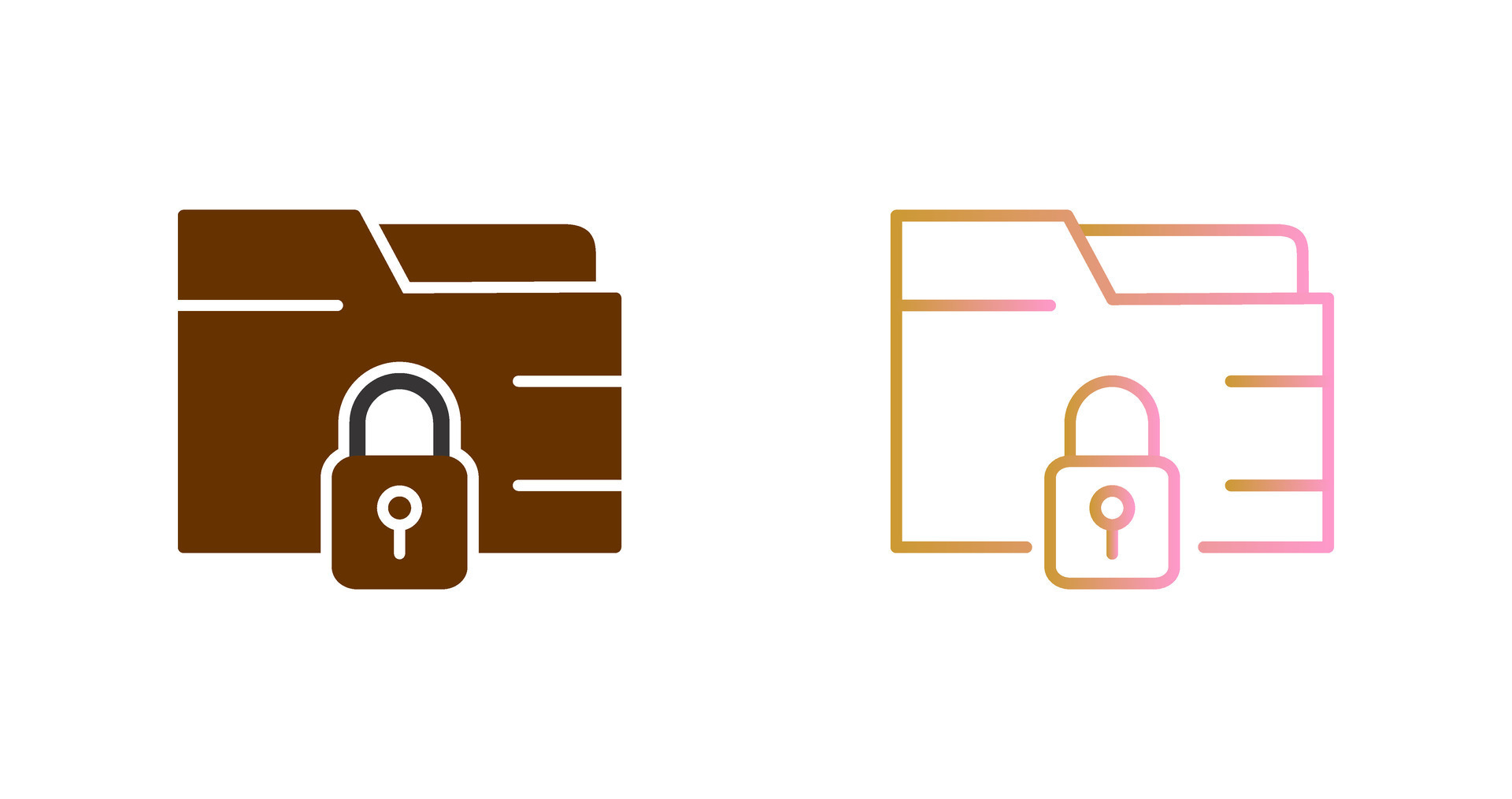 Secure Folder Icon Design 43144385 Vector Art At Vecteezy