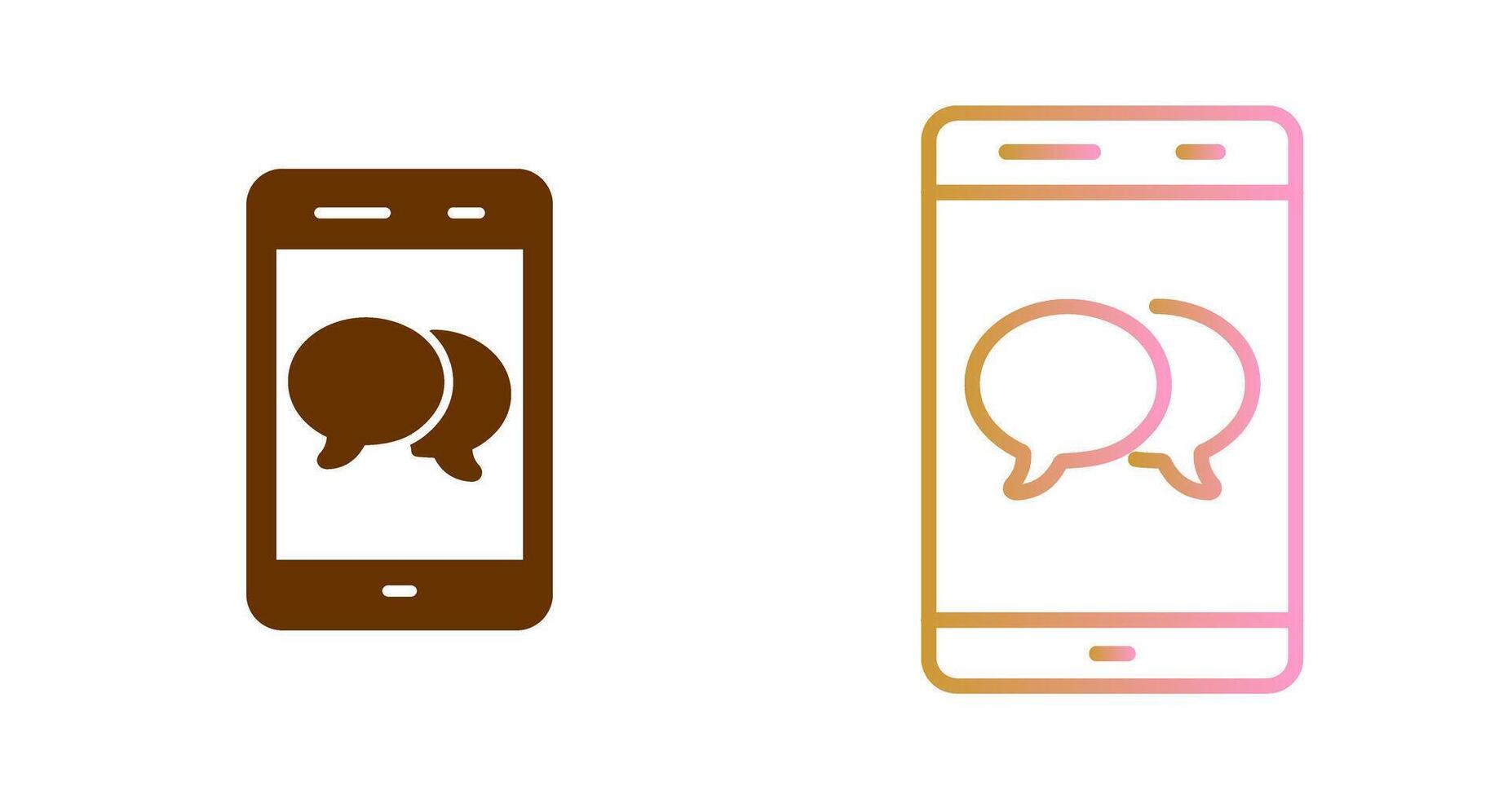 Double Message Bubble Icon Design 43146100 Vector Art at Vecteezy