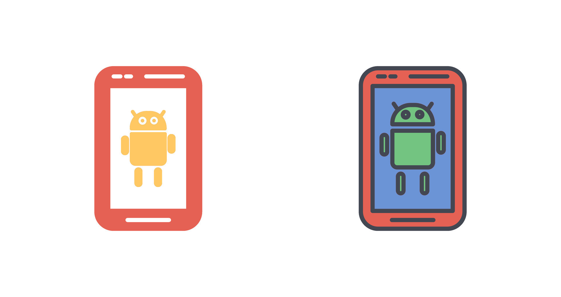 Android Icon Design 43148221 Vector Art At Vecteezy