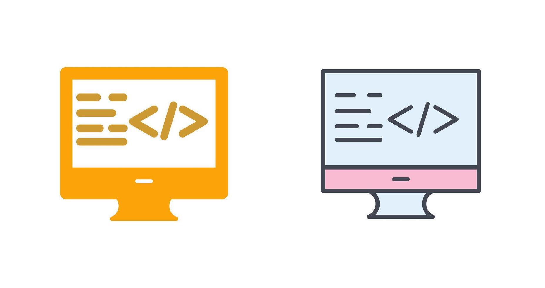 Coding Icon Design 43157301 Vector Art at Vecteezy